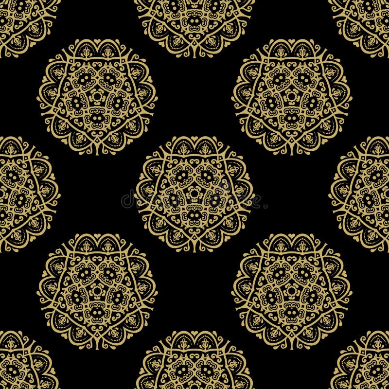 Seamless Orient Vector Background Stock Vector - Illustration of ...