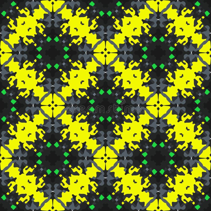 Seamless Oriental Pattern Based on SELF MADE Acrylic Art Works Stock ...