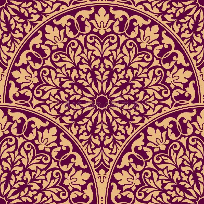 Seamless oriental pattern. stock vector. Illustration of cover - 66107658