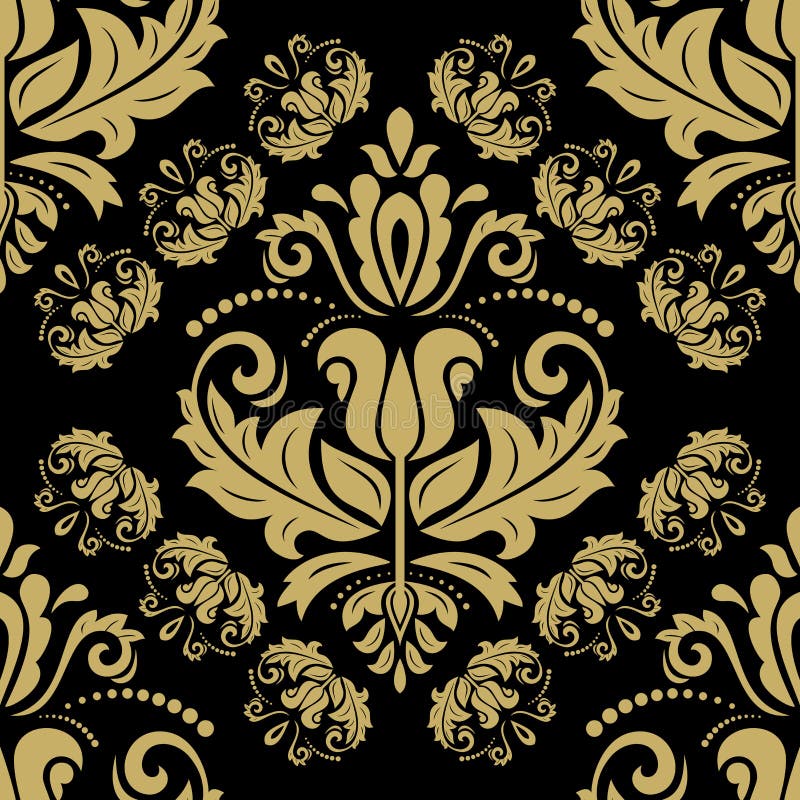 Seamless Oriental Vector Background Stock Vector - Illustration of ...