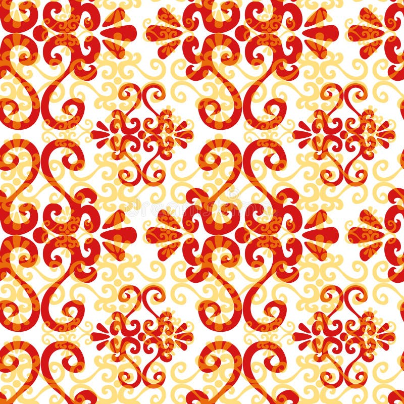 Seamless ornament pattern stock vector. Illustration of baroque - 6524863