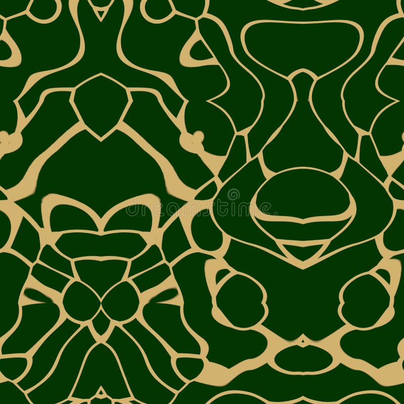 Seamless Ornament Pattern in Abstract Style Stock Illustration ...