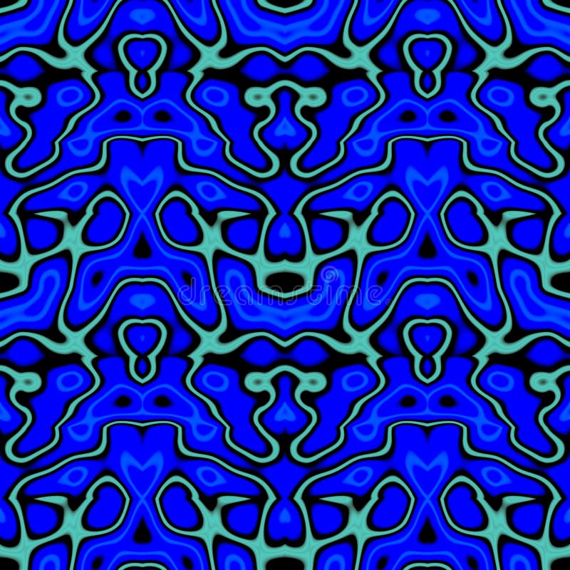 Royal Blue and Sky Blue Abstract Pattern White Background Ol Paint ...