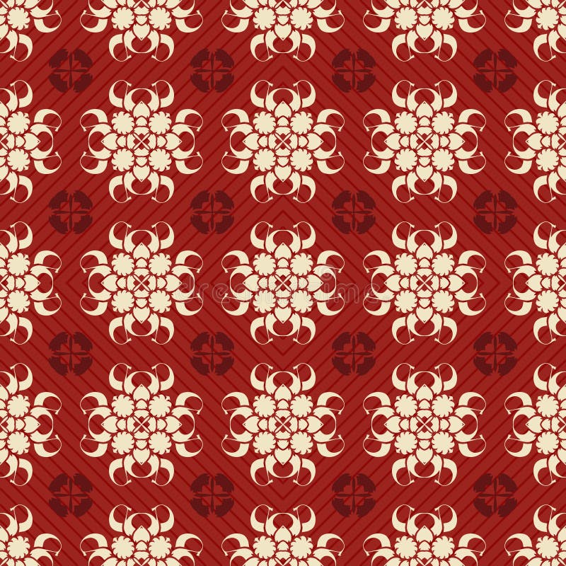 Seamless Ornament Pattern Tile Stock Illustration - Illustration of ...