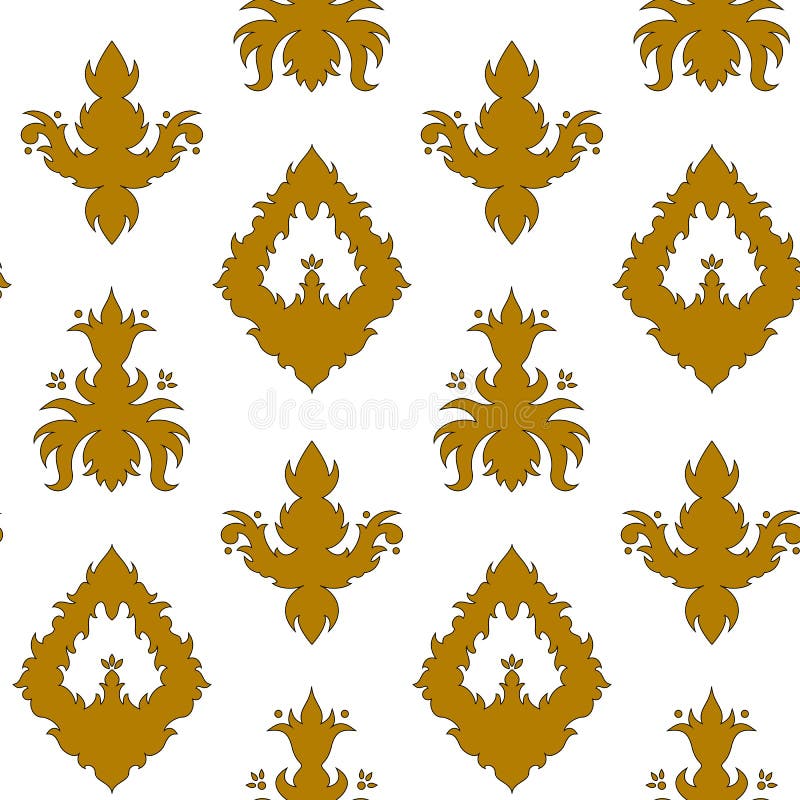 Seamless ornament pattern stock vector. Illustration of classic - 102458637