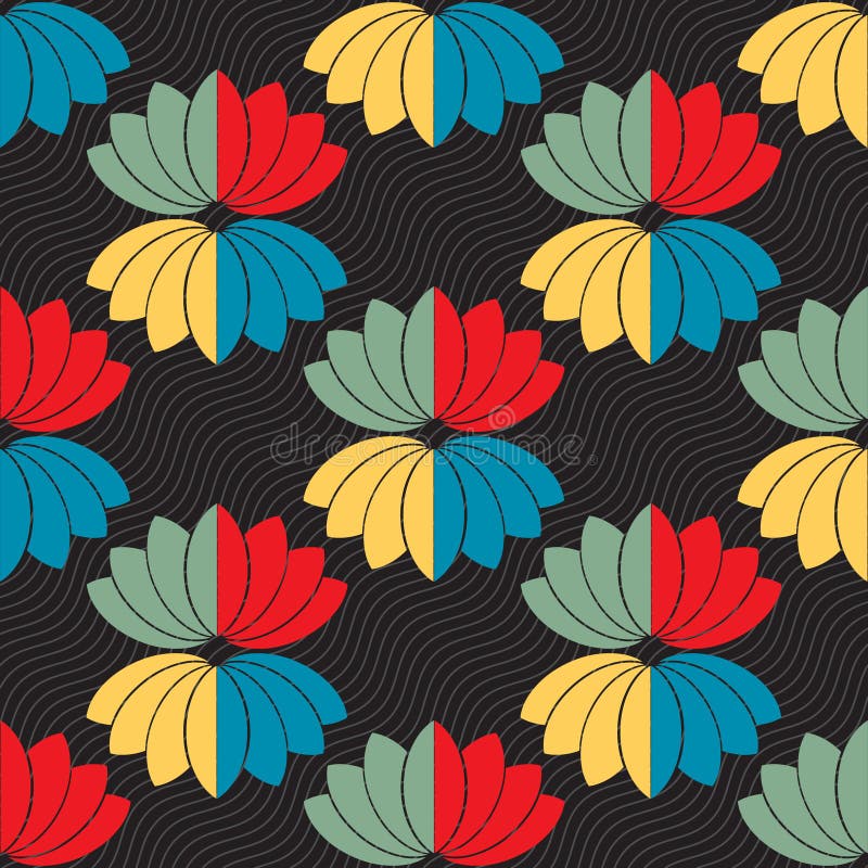 Seamless Ornament Pattern Vector Tile Stock Vector - Illustration of ...