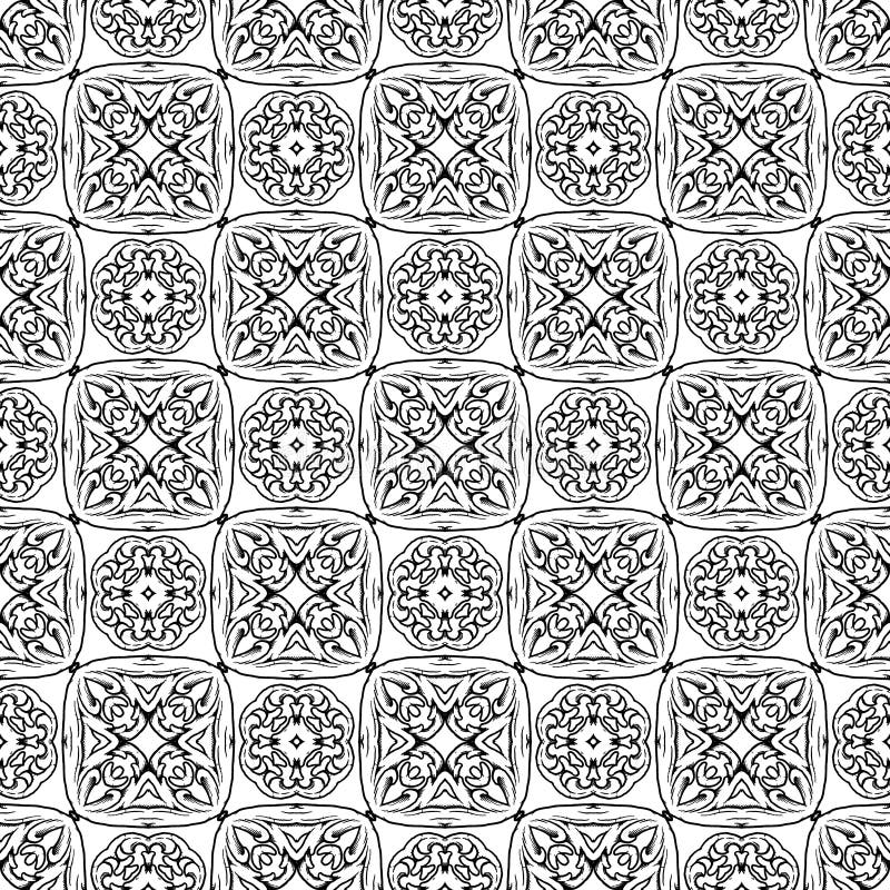 Seamless Ornamental Drawing Pattern Stock Illustration - Illustration ...