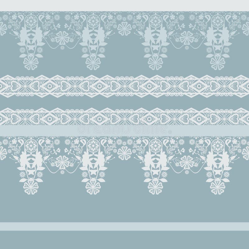 Seamless Ornamental Lace Pattern Background Stock Illustration ...