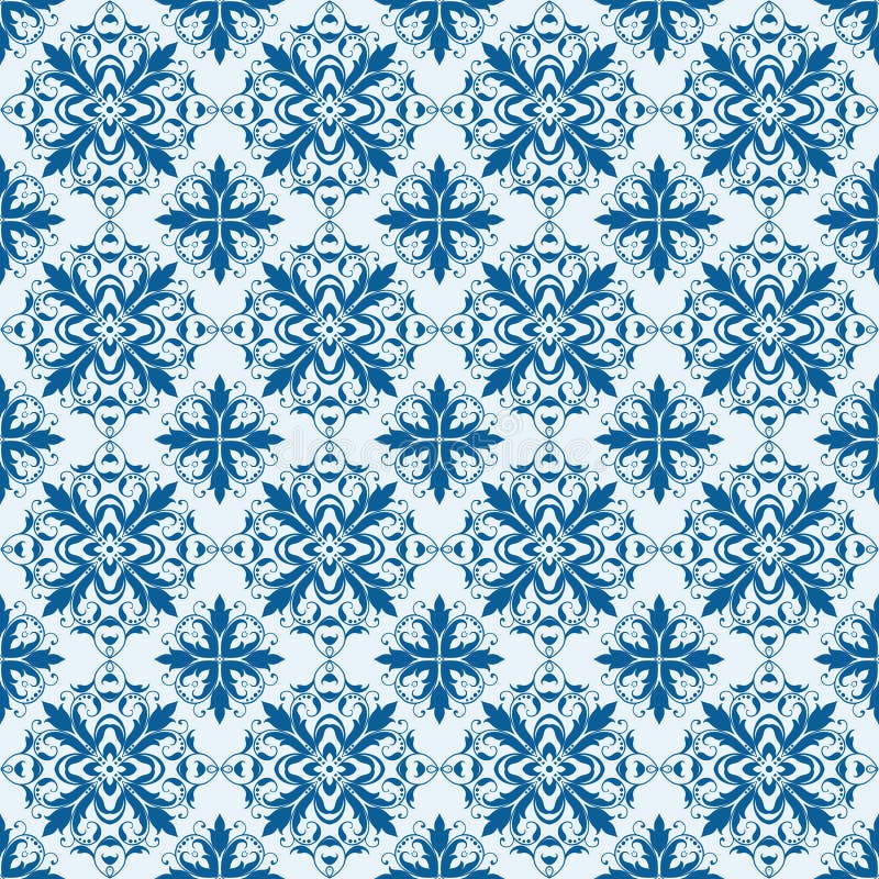 Seamless Ornamental Oriental Pattern Stock Vector - Illustration of ...