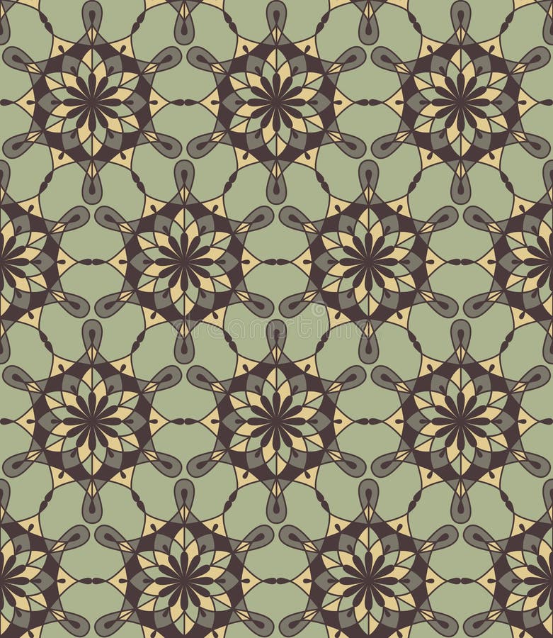 Seamless Ornamental Pattern Stock Vector - Illustration of ornamental ...