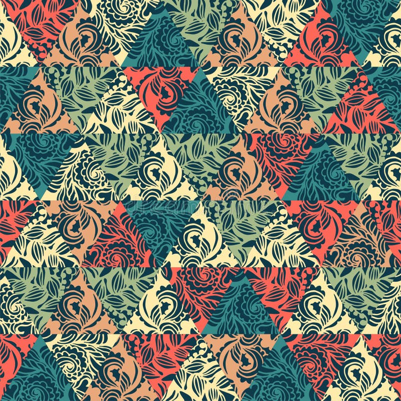 Seamless Ornamental Pattern Stock Vector - Illustration of color ...