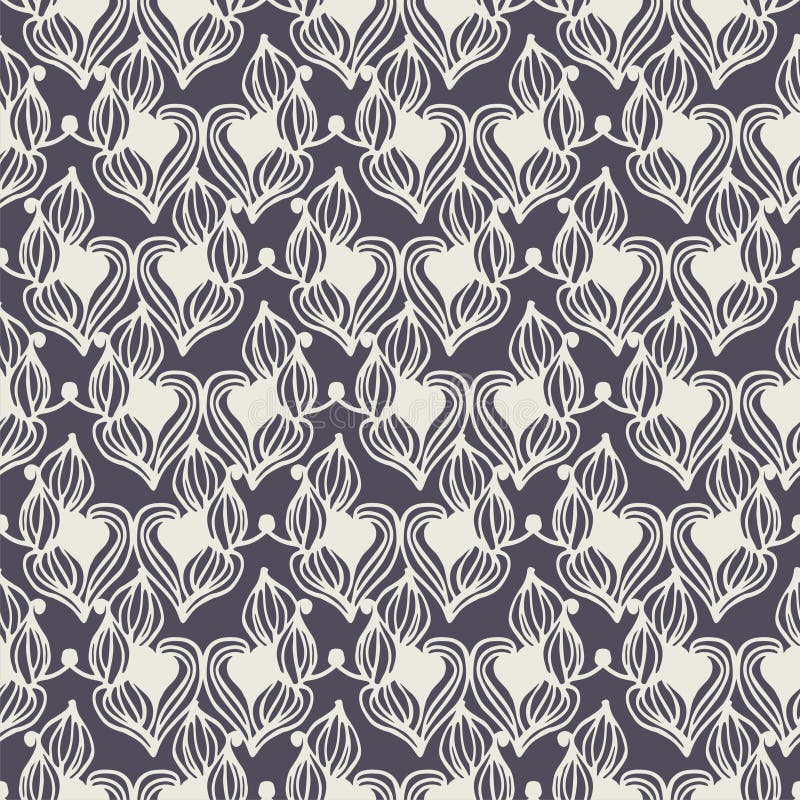 Seamless Ornamental Pattern Stock Vector - Illustration of floral ...