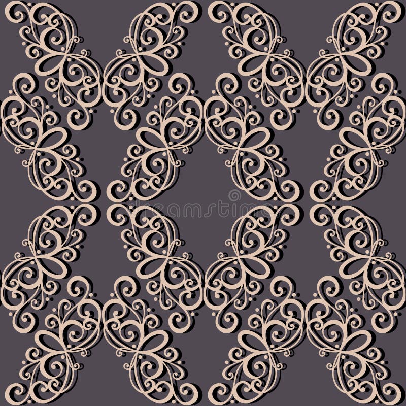 Seamless Ornate Abstract Pattern Stock Vector - Illustration of pattern ...