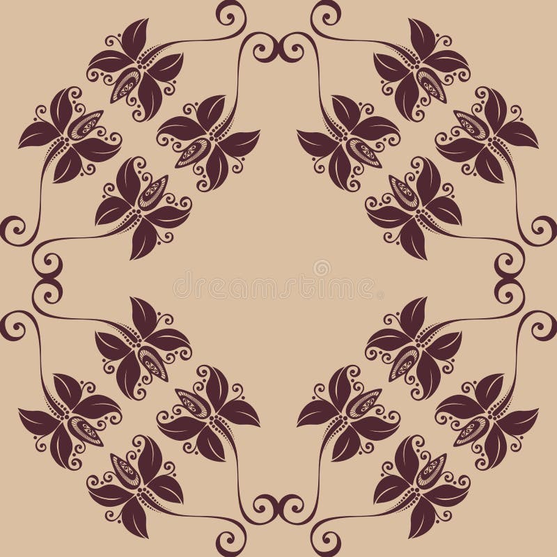 Seamless Ornate Floral Pattern Stock Vector - Illustration of doodle ...
