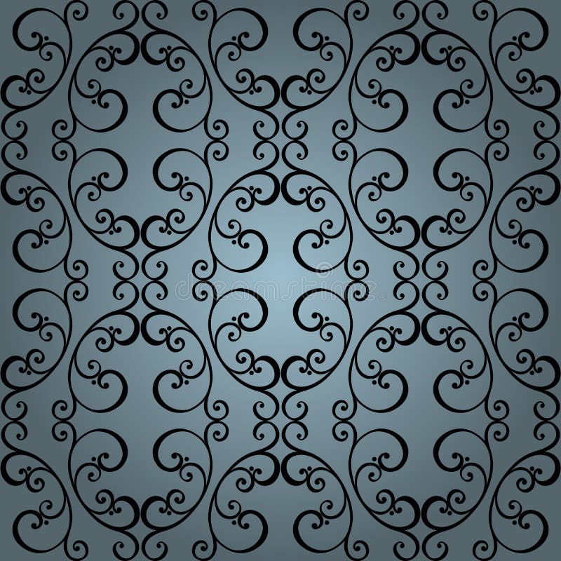 Seamless Ornate Pattern (Vector) Stock Vector - Illustration of ...