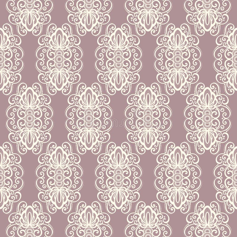 Seamless Ornate Pattern (Vector) Stock Vector - Illustration of color ...