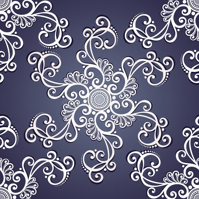 Seamless Ornate Pattern (Vector) Stock Vector - Illustration of design ...
