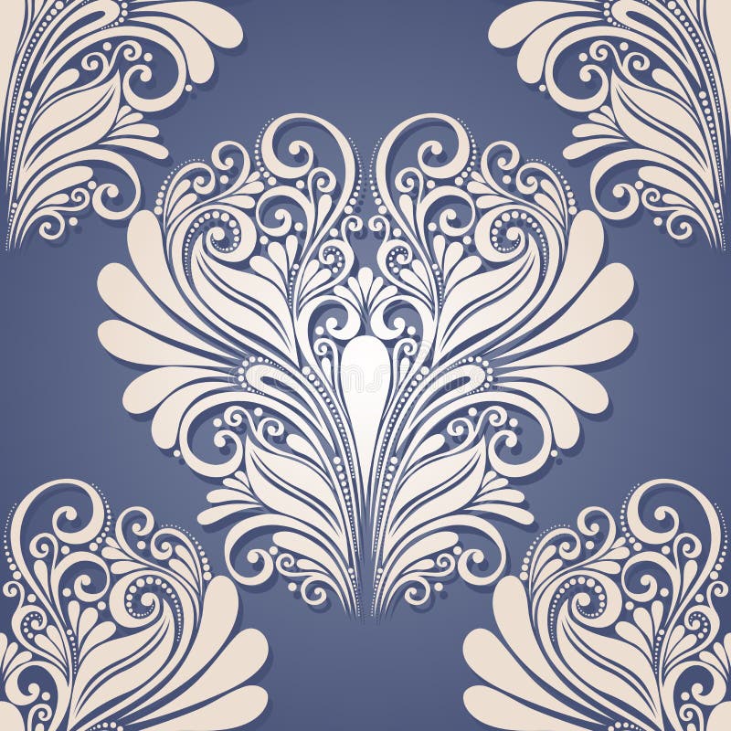 Seamless Ornate Pattern (Vector) Stock Vector - Illustration of ...