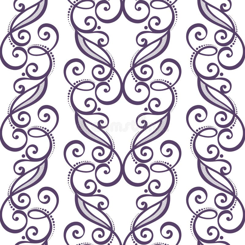 Seamless Ornate Pattern (Vector) Stock Vector - Illustration of ...
