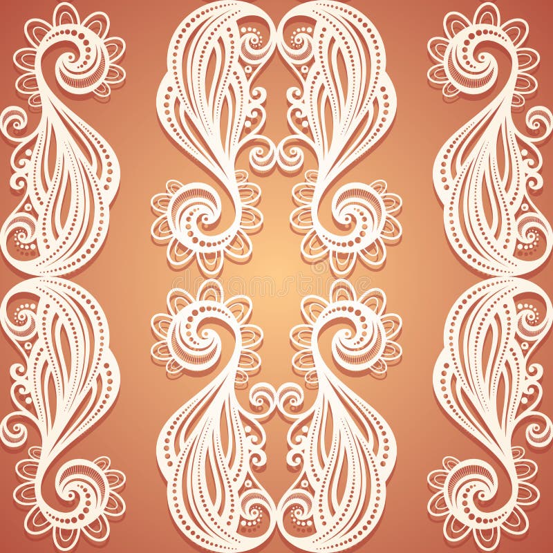 Seamless Ornate Pattern (Vector) Stock Vector - Illustration of design ...