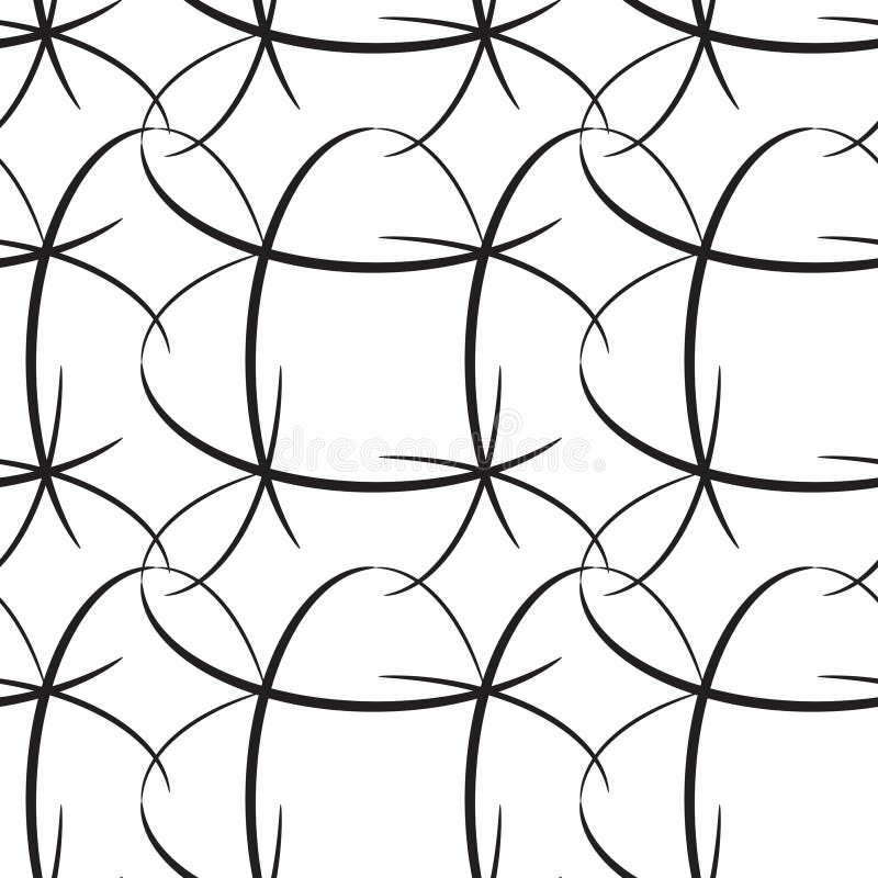 Seamless Oval Garland in Blue and Black Stock Vector - Illustration of ...