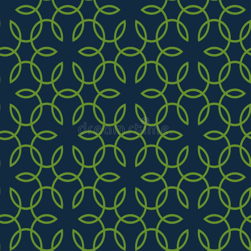 Seamless Overlapping Geometric Flower Ditsy Vector Pattern Design ...