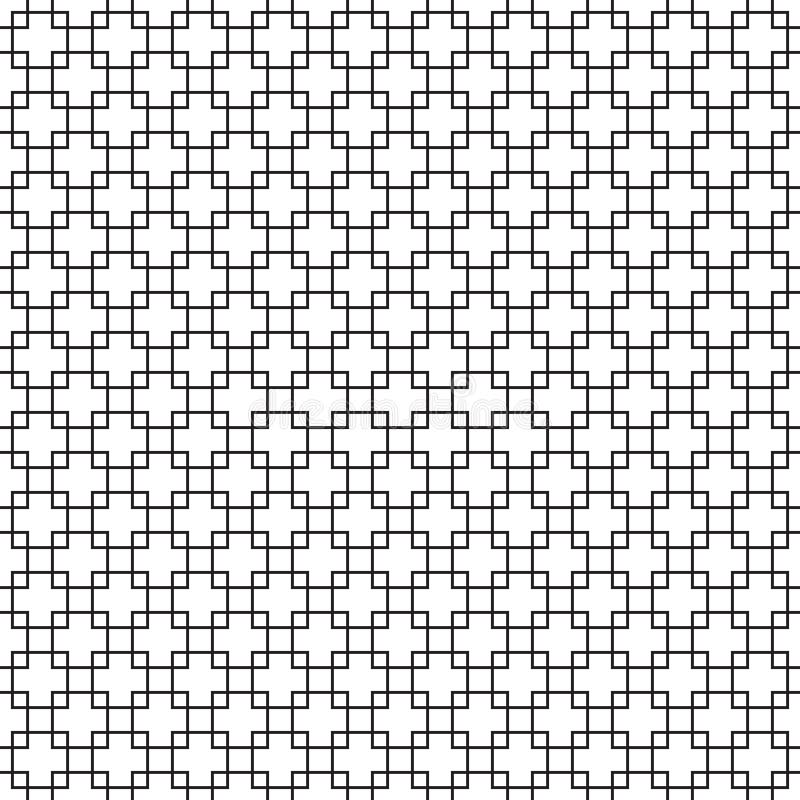 Seamless Overlapping Square Pattern Background Stock Illustration ...