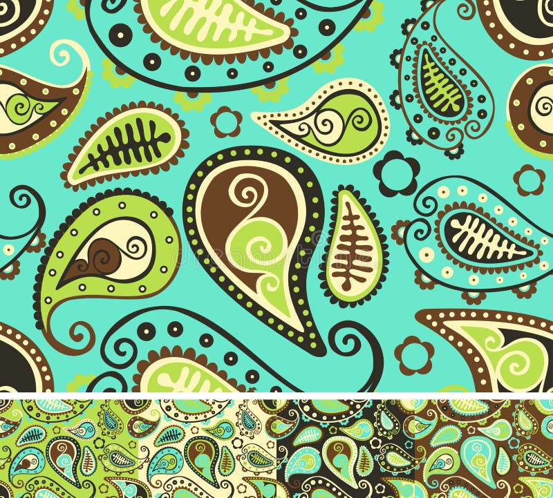 Seamless paisley stock vector. Illustration of floral - 14781125