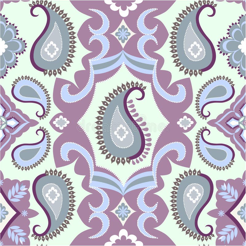 Seamless Green Paisley Pattern Stock Illustrations – 15,716 Seamless ...