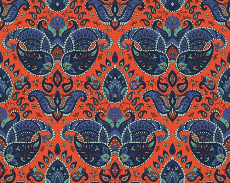 Seamless paisley pattern stock vector. Illustration of orient - 76285074