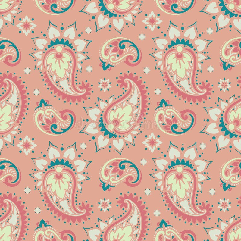 Seamless paisley pattern stock vector. Illustration of asian - 96577805