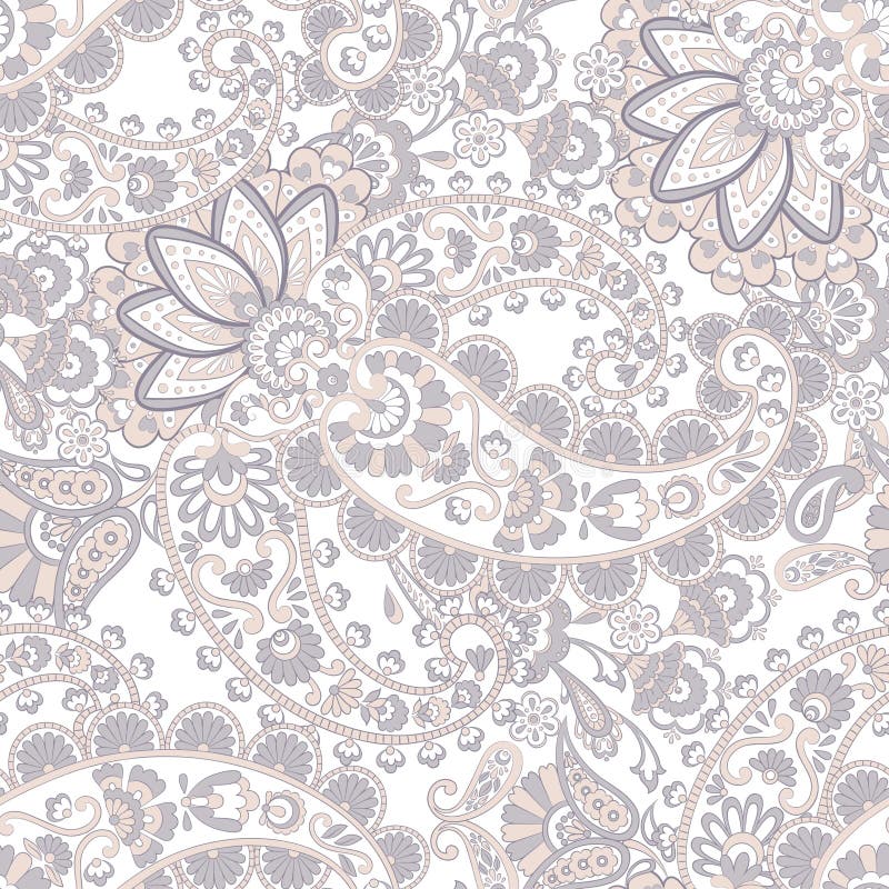 Seamless Paisley Pattern. Damask Paisley Pattern for Decoration Design ...