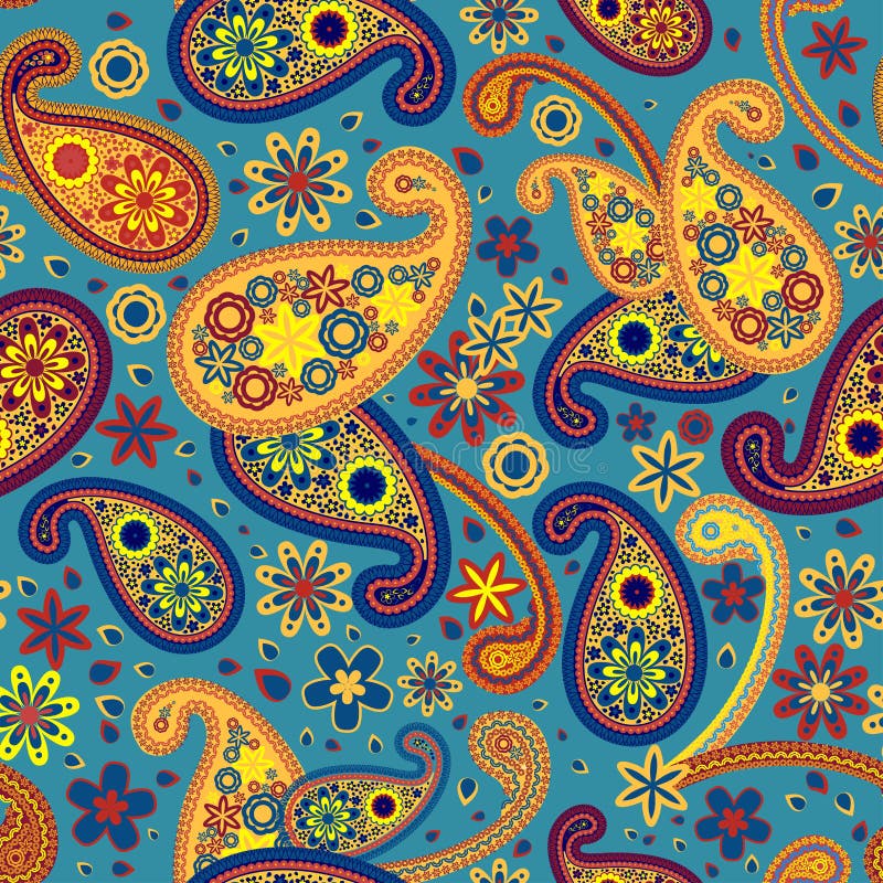 Paisley Pattern stock vector. Illustration of texture - 11767545