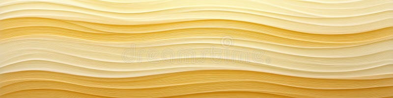 Seamless Pale Yellow 3D Low Profile Style Wave Texture Pattern ...