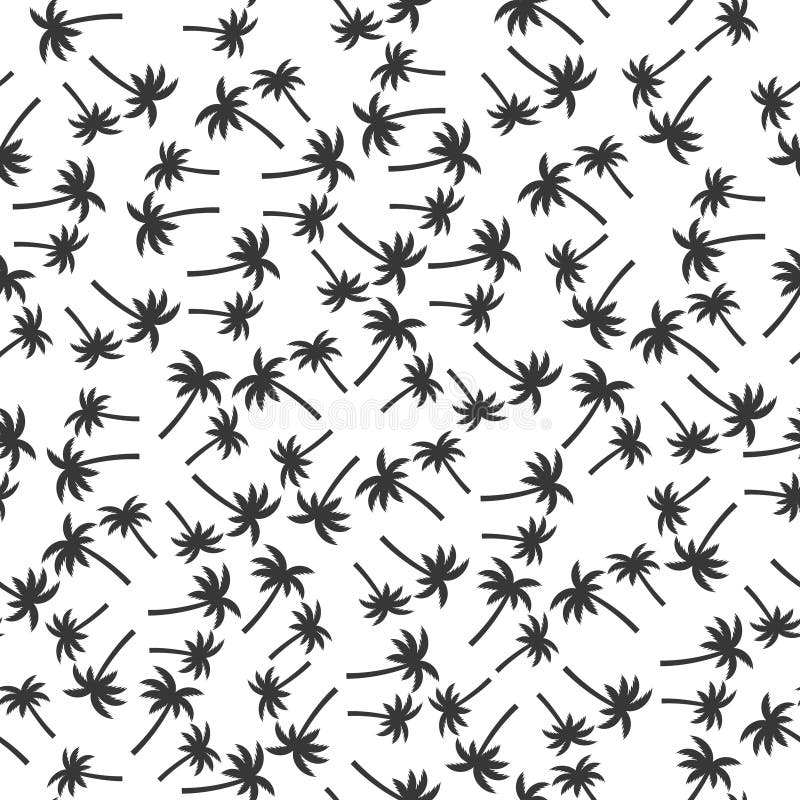 Seamless Palm Tree Pattern Texture. Palm Tree Print Vector Stock Vector ...