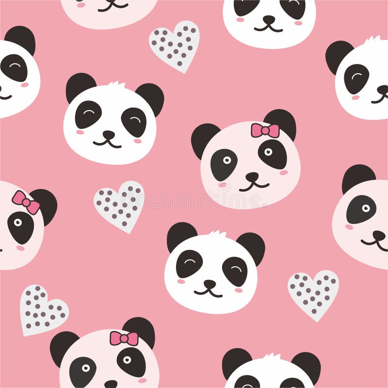Cute Panda Frame Vector stock vector. Illustration of greeting - 106698875