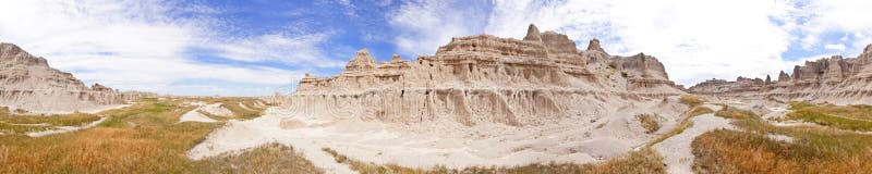Seamless 360 Panorama of Badlands Stock Photo - Image of south ...