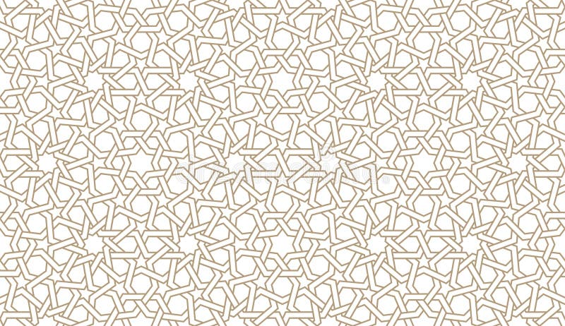 Seamless Paper Pattern in Authentic Arabian Style. Stock Image - Image ...