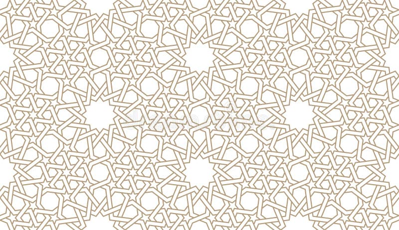 Seamless Paper Pattern in Authentic Arabian Style. Stock Illustration ...