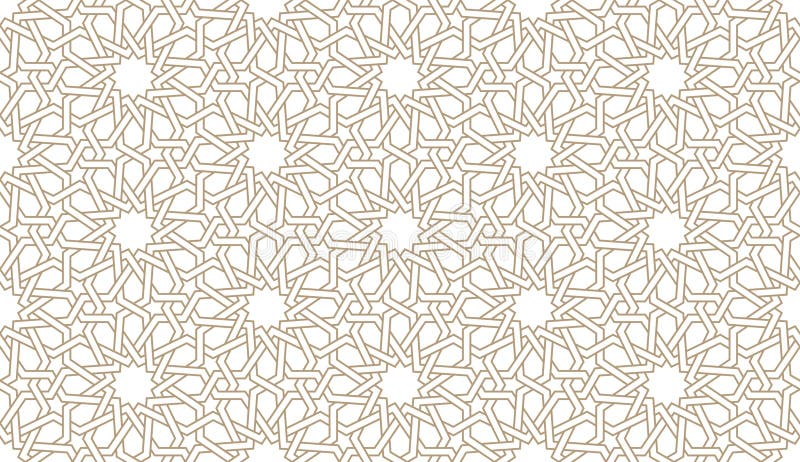 Seamless Paper Pattern in Authentic Arabian Style. Stock Illustration ...