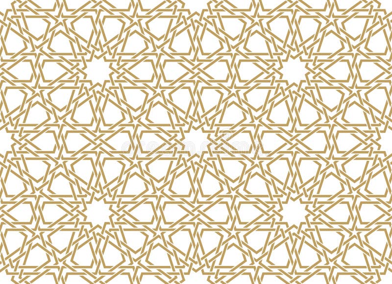 Seamless Paper Pattern in Authentic Arabian Style. Stock Illustration ...