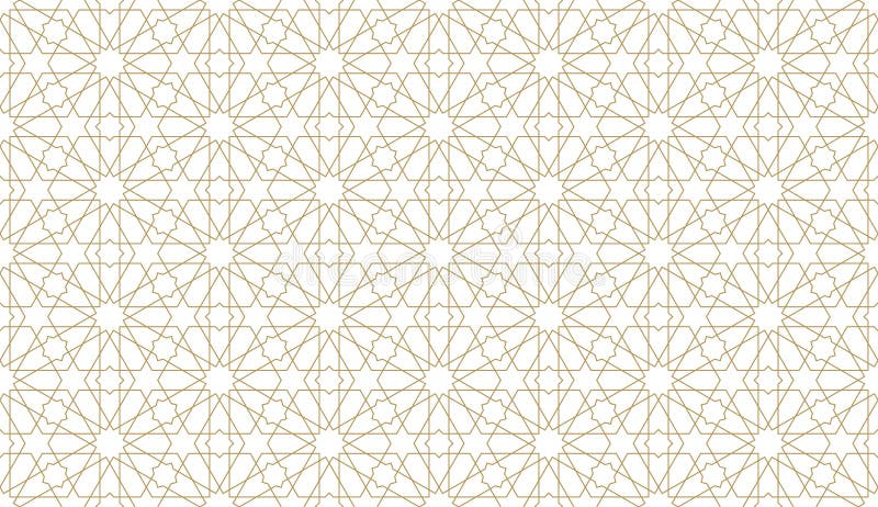 Seamless Paper Pattern in Authentic Arabian Style. Stock Illustration ...