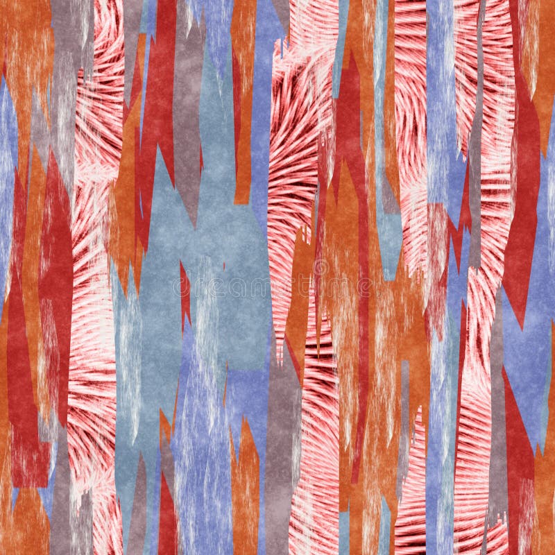 Seamless Paper Strip Collage Surface Pattern Design for Print Stock ...