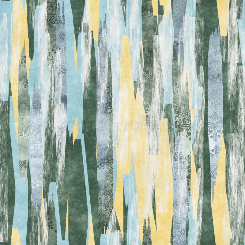 Seamless Paper Strip Collage Surface Pattern Design for Print Stock ...