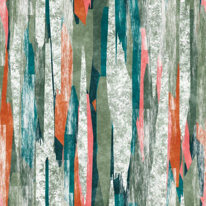 Seamless Paper Strip Collage Surface Pattern Design for Print Stock ...