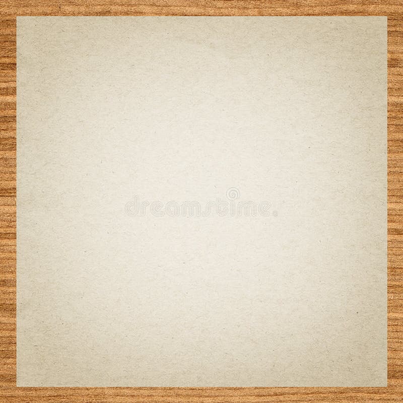 Seamless Paper with Wooden Border Stock Image - Image of plain ...