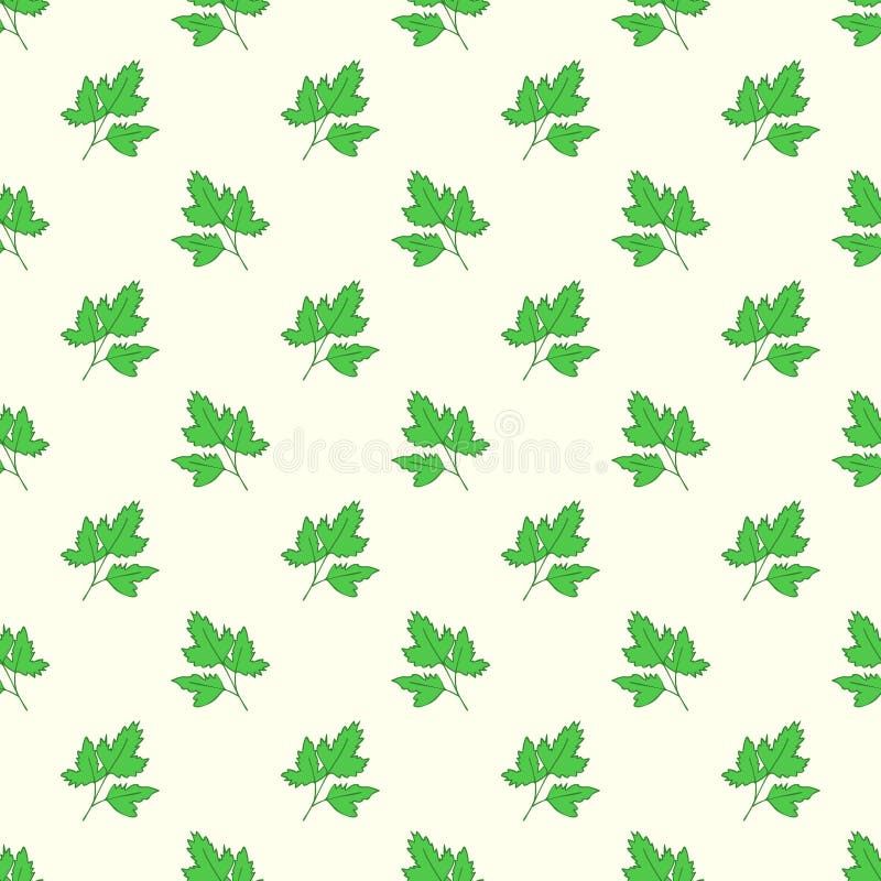 Seamless parsley pattern stock vector. Illustration of fashionable ...