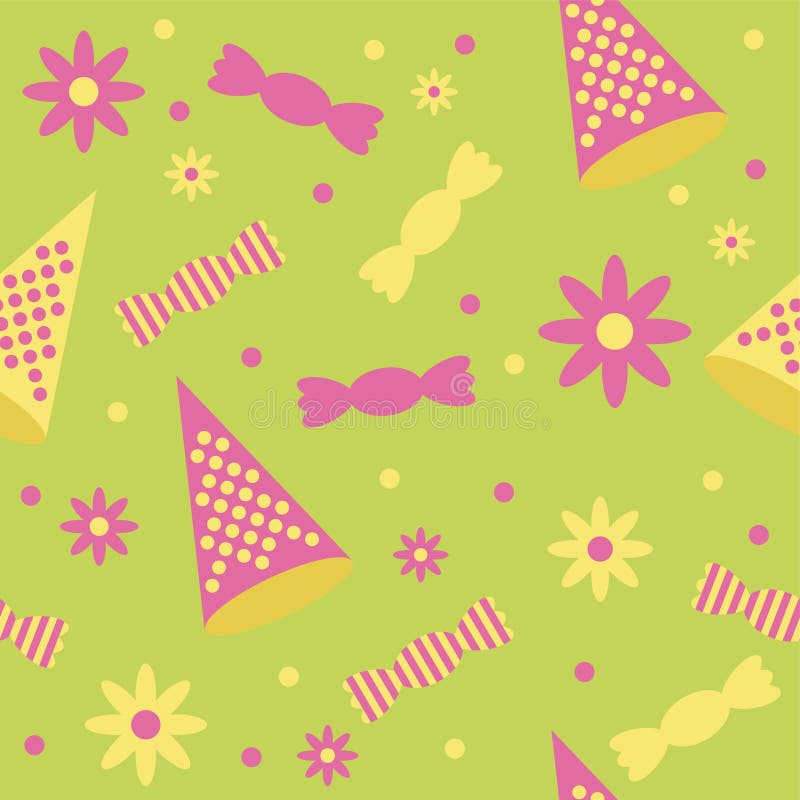 Seamless Party Pattern! stock vector. Illustration of colorful - 34821988