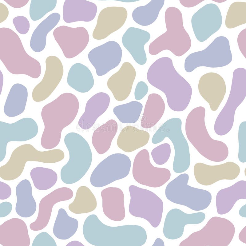 Seamless Pastel Colour Spot Texture Stock Illustration - Illustration ...