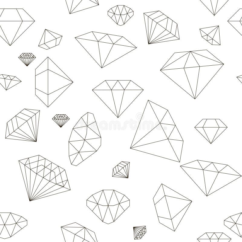 Seamless Pastel Diamond Pattern Background Made of Precious Stones ...